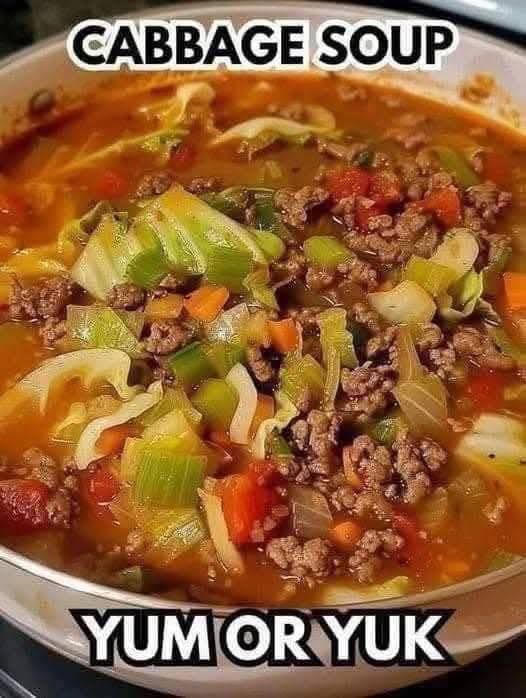 Hearty Cabbage Soup with Ground Beef - aboutbackpacks